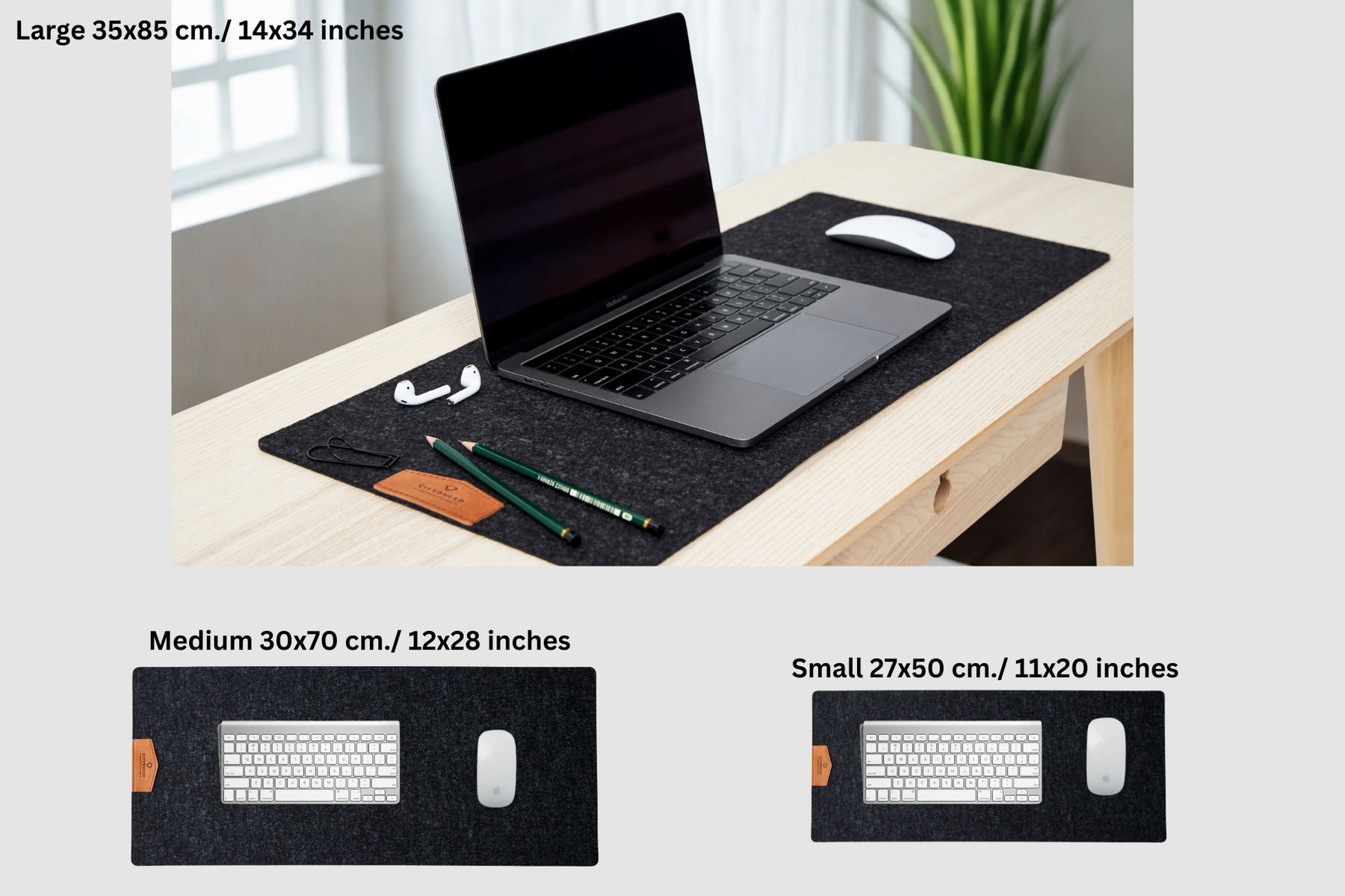 Upgrade Your Workspace with a Luxurious Wool Felt Desk Mat