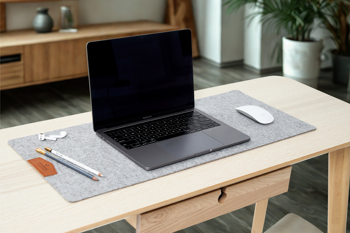 Upgrade Your Workspace with a Luxurious Wool Felt Desk Mat