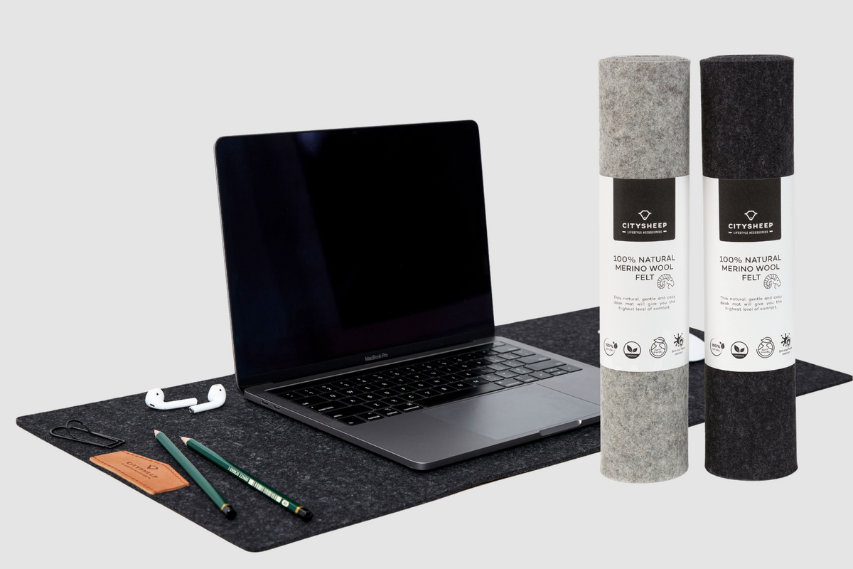 Upgrade Your Workspace with a Luxurious Wool Felt Desk Mat