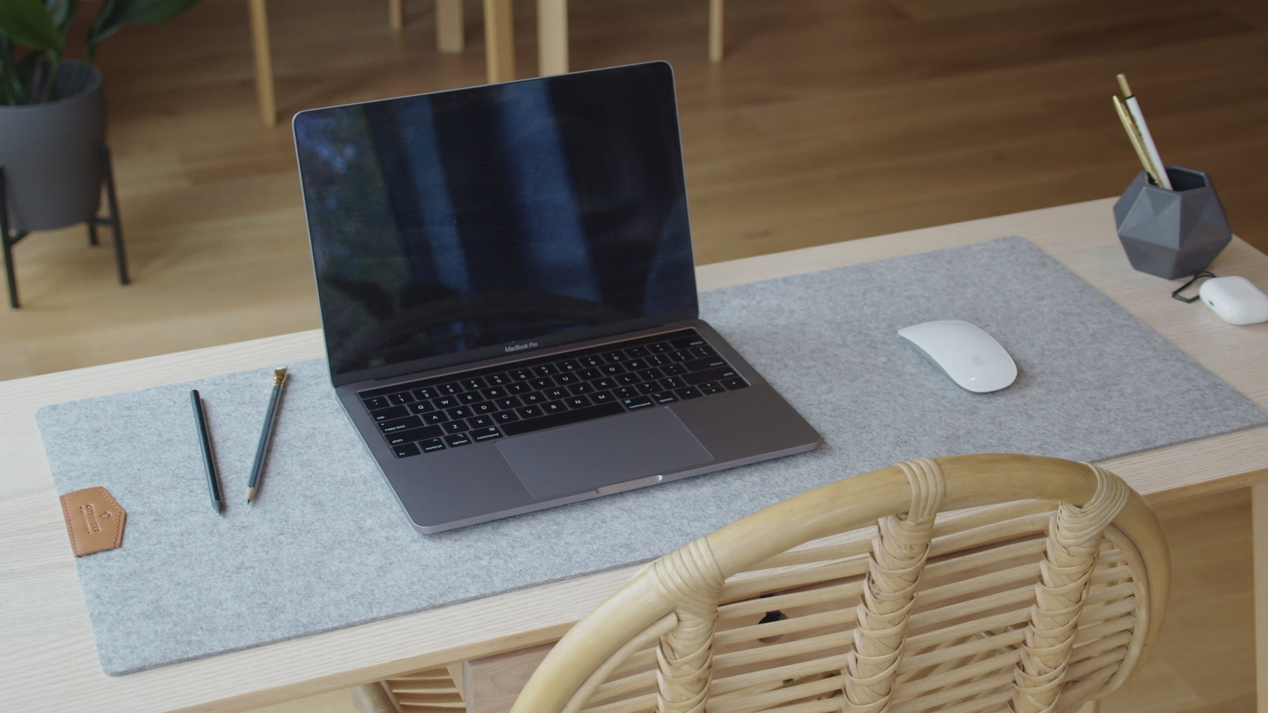 Upgrade Your Workspace with a Luxurious Wool Felt Desk Mat