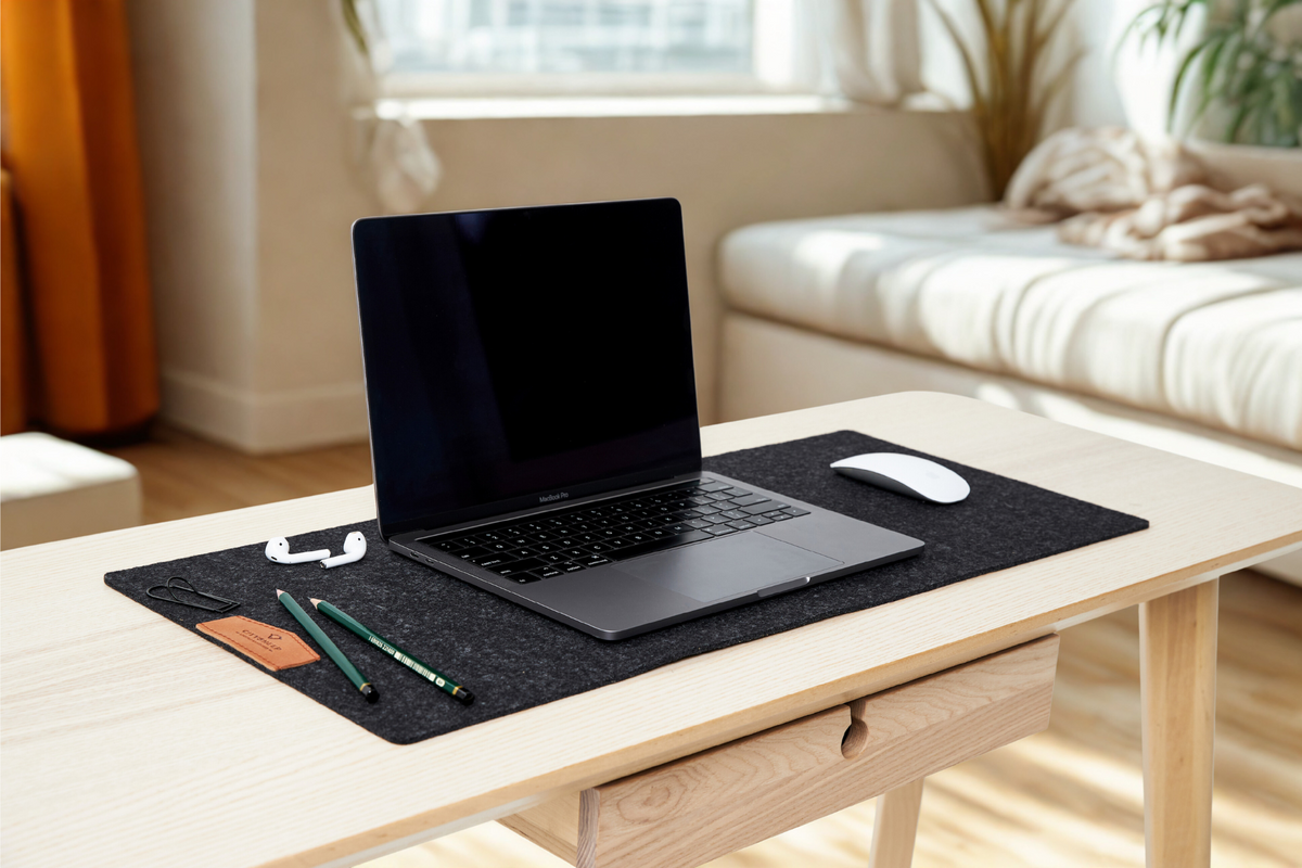 Upgrade Your Workspace with a Luxurious Wool Felt Desk Mat